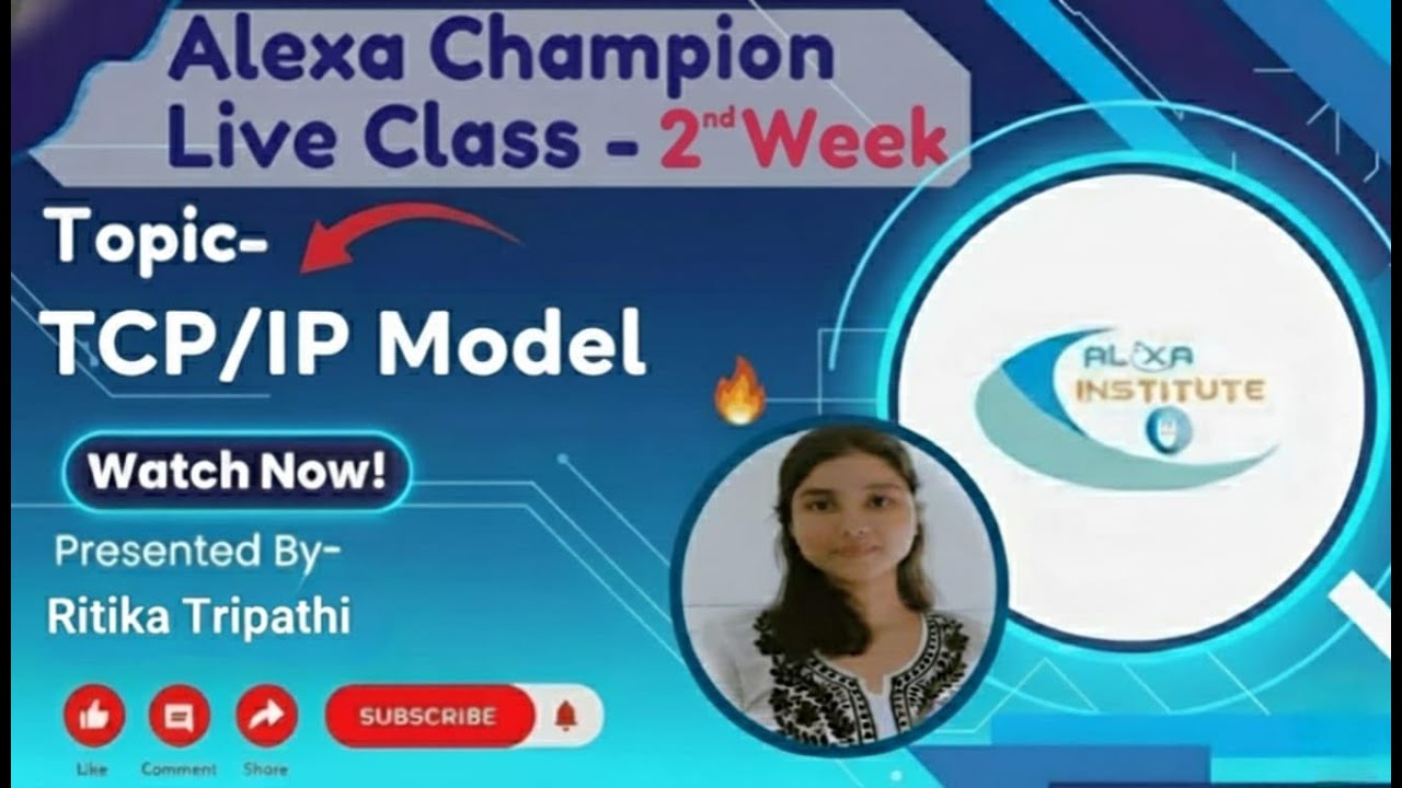 Live at 1 PM | TCP/IP Model Full Explanation by Ritika | Computer ...