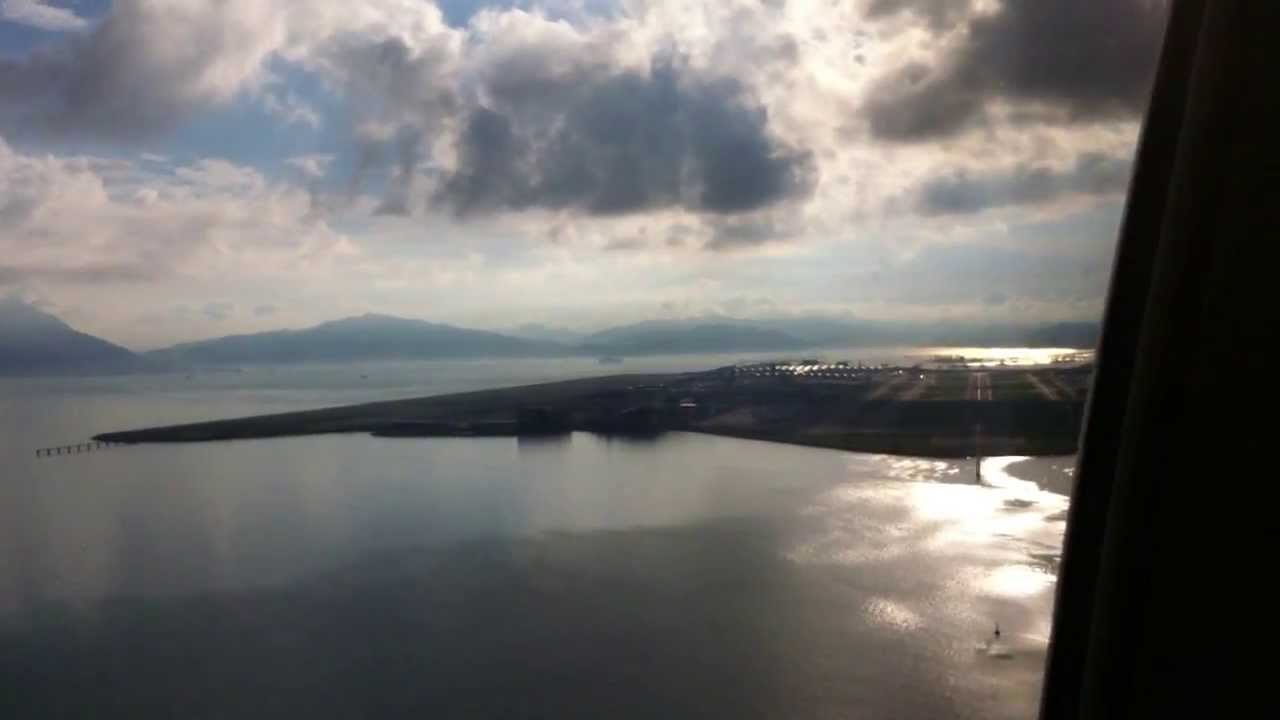 Cathay Pacific CX252 LHR-HKG Landing - View from Seat 1A - YouTube