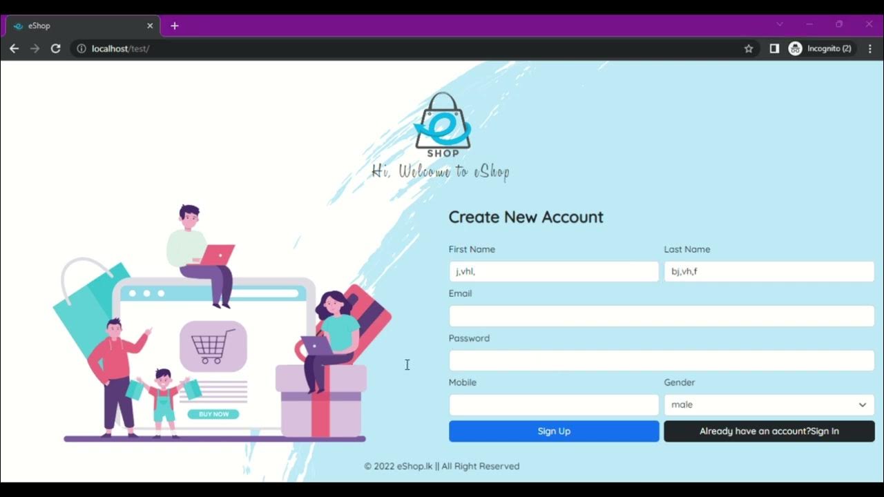 Design a responsive user sign in and sign up page using HTML, CSS ...