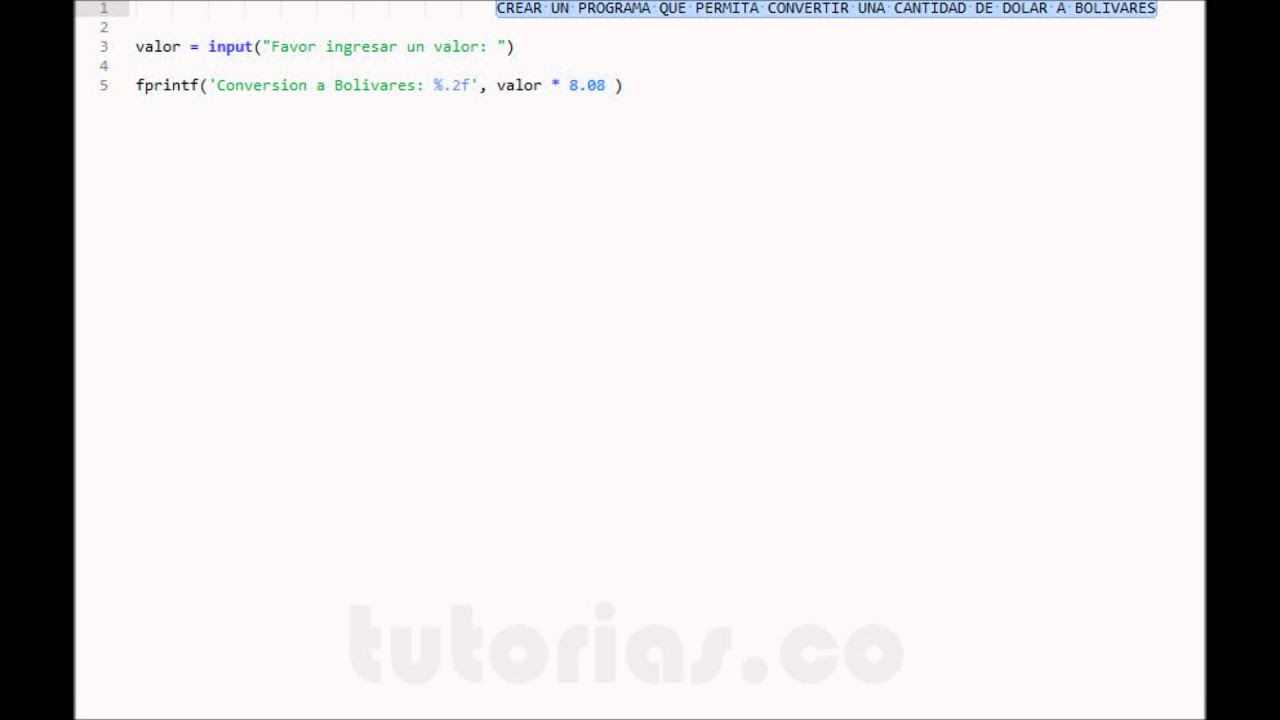Operadores MatLab conversion Dolar A Bolivar YouTube operadores-matlab-conversion-dolar-a-bolivar-youtube