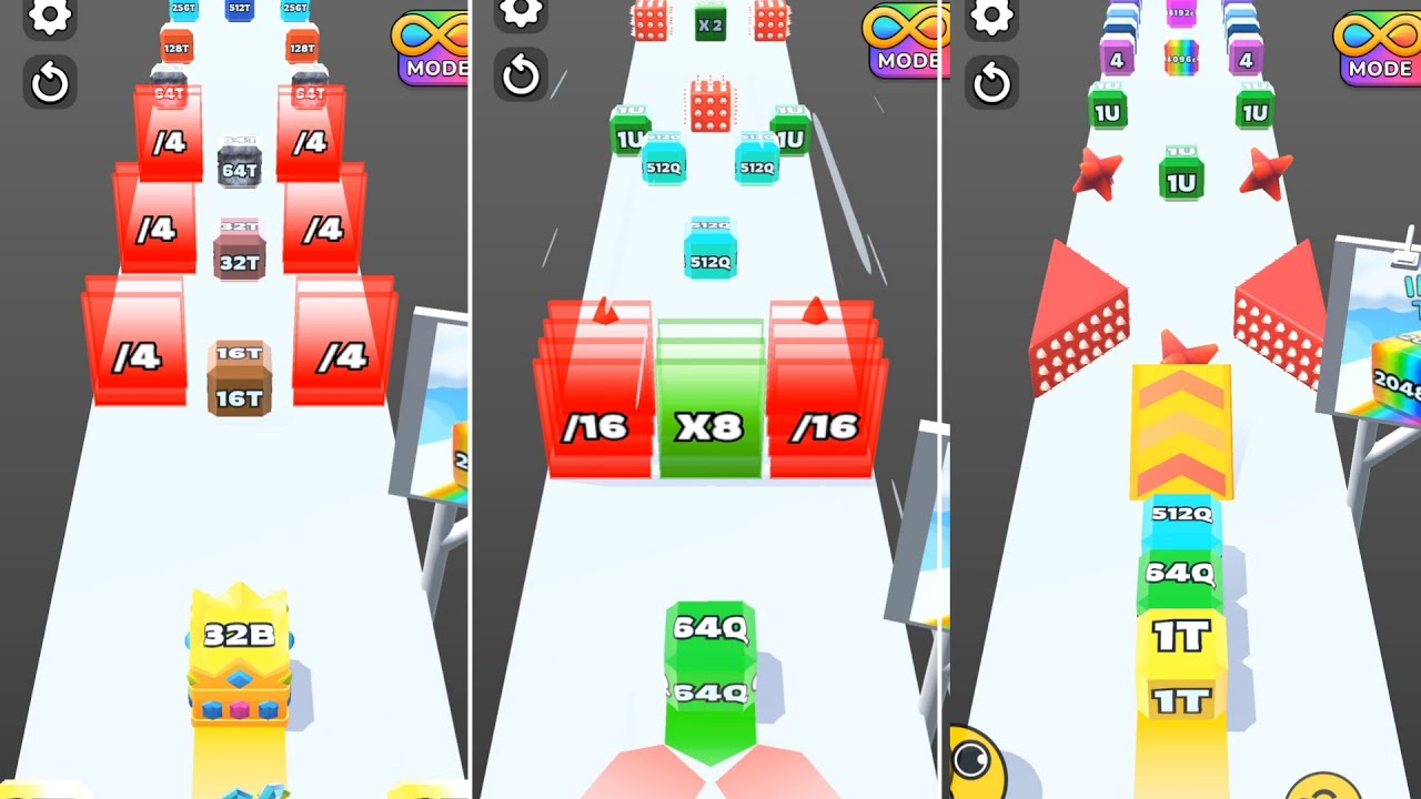 Jelly Run 2048 Ultimate Race – Merge vs Split vs Survive! | 32F Cube vs ...