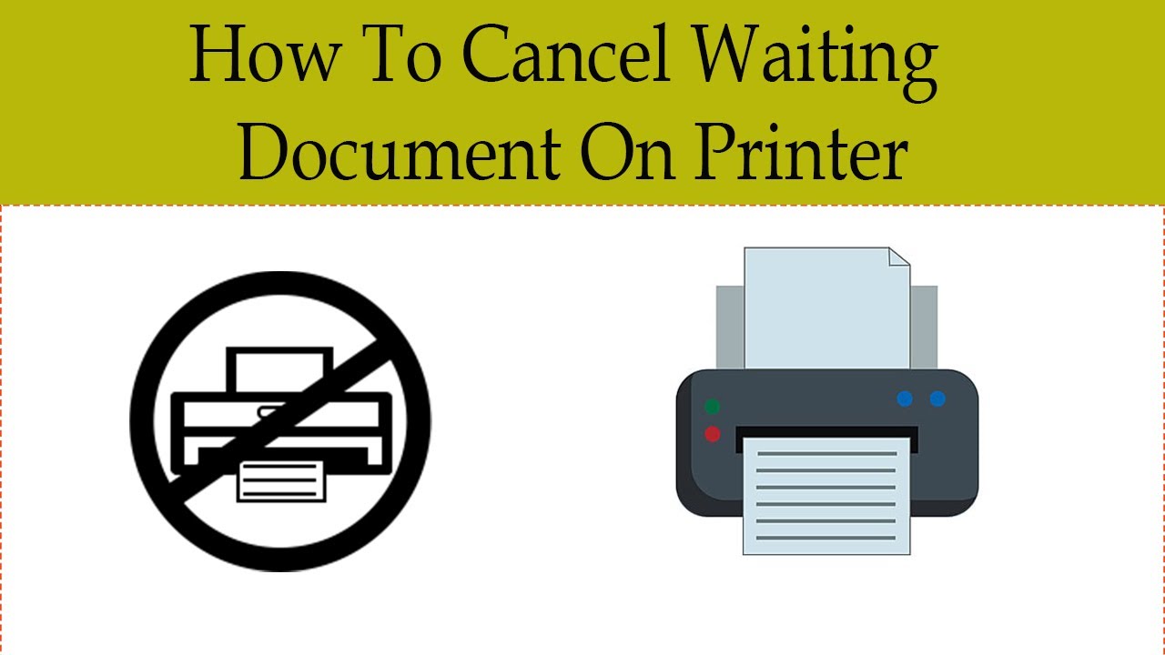 How To Cancel Waiting Documents On Printing Queue printer cancel 