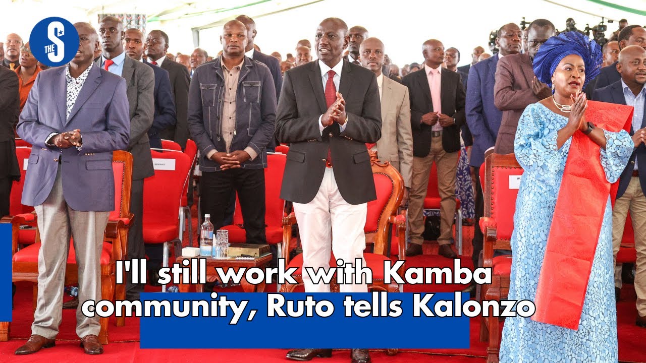 I'll still work with Kamba community, Ruto tells Kalonzo - YouTube