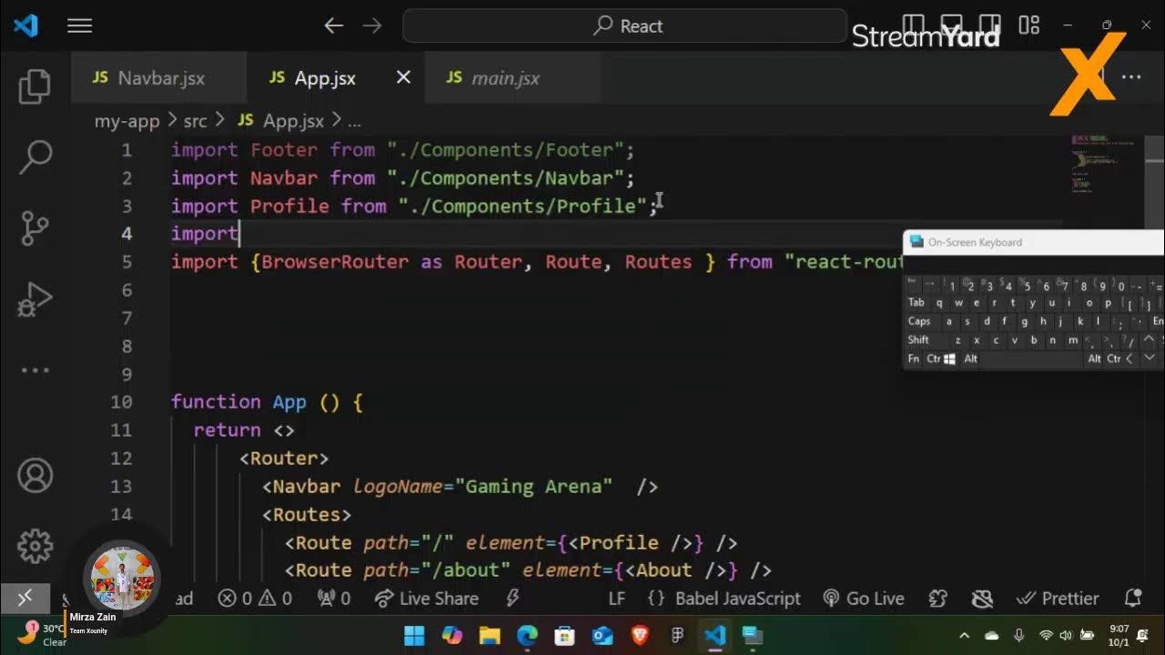 React Basics | More About Props and Router Part 01 | Frontend Web Bootcamp by Mirza Zain - YouTube