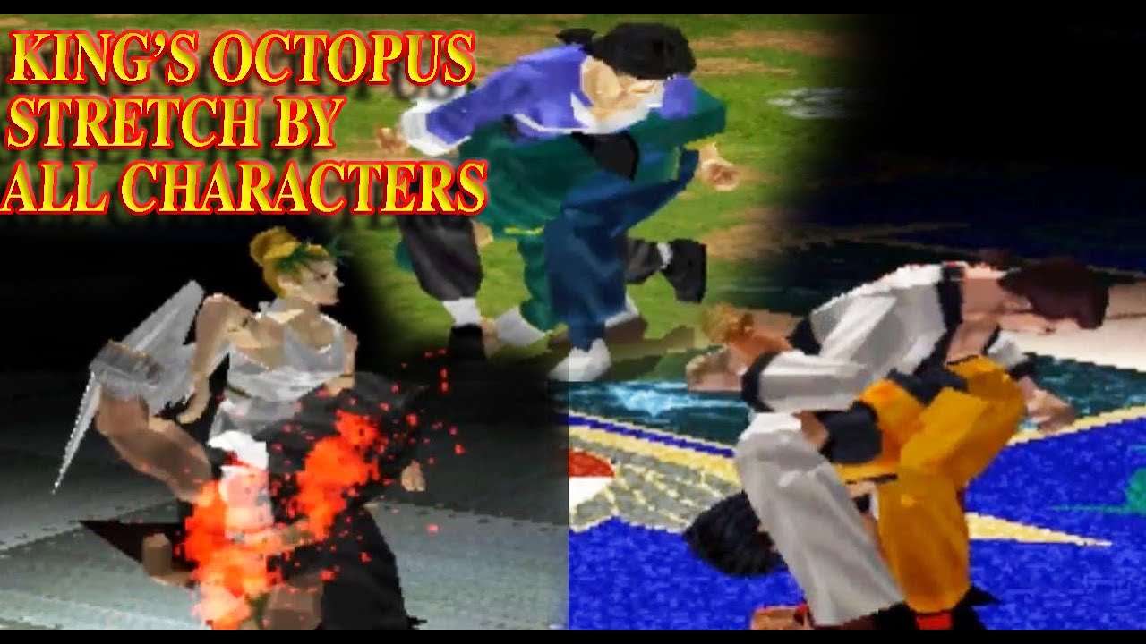 King's Octopus Stretch By All Characters - Tekken 2 (Requested) - YouTube