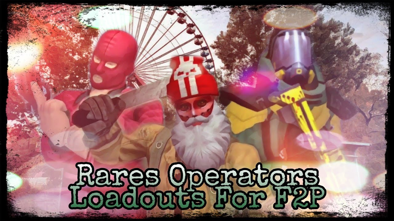 Tacticool - Rares Operators Loadouts for F2P! - Syndrome MG + Capisce ...
