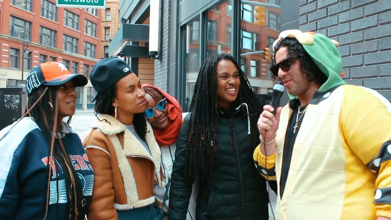 Interviewing Strangers in the Streets of Detroit on Opening Day! - YouTube
