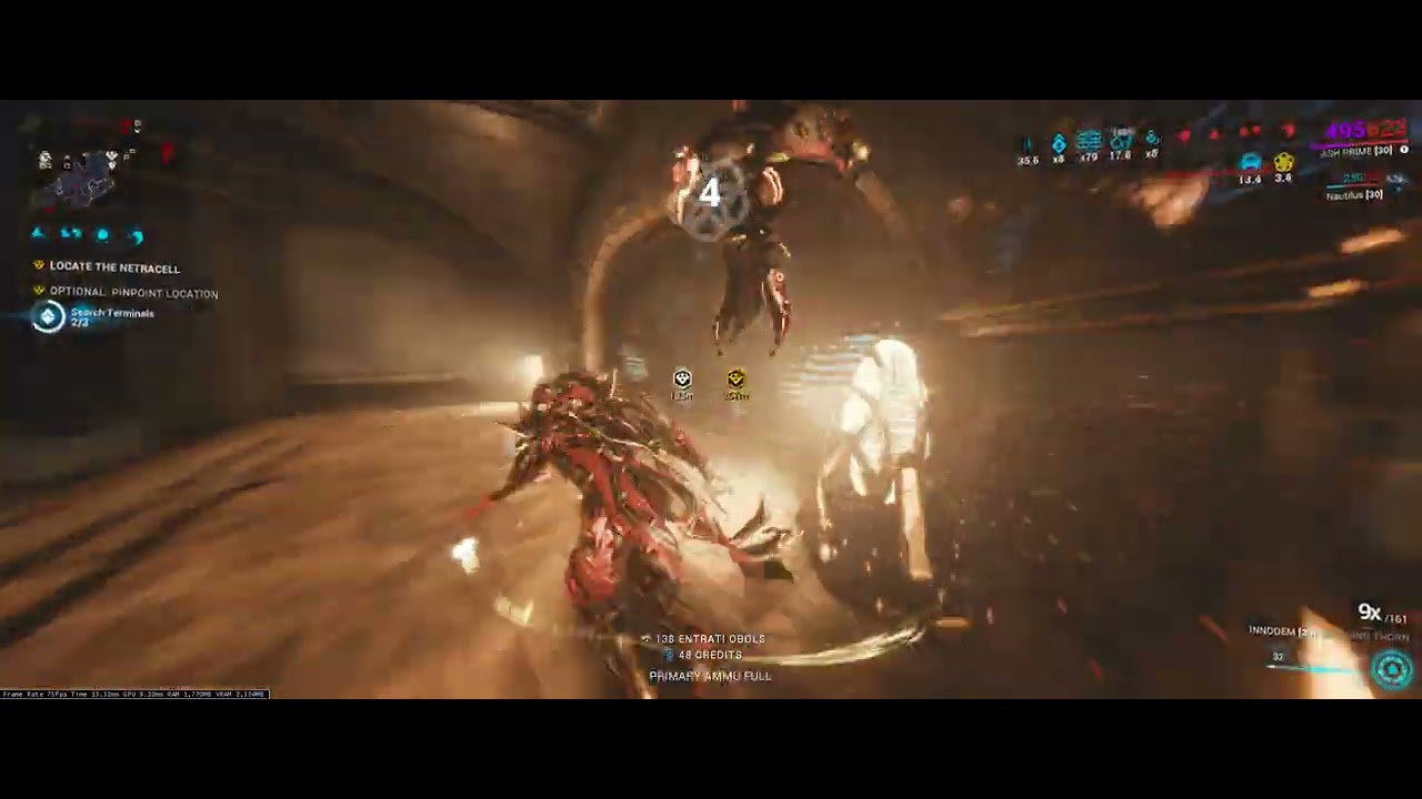 Warframe - Ash Prime - Netracell (solo) [Updated build] playthrough ...