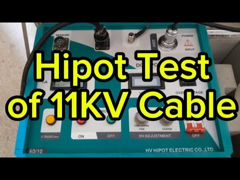 Hipot Test of 11KV Power Cables - YouTube