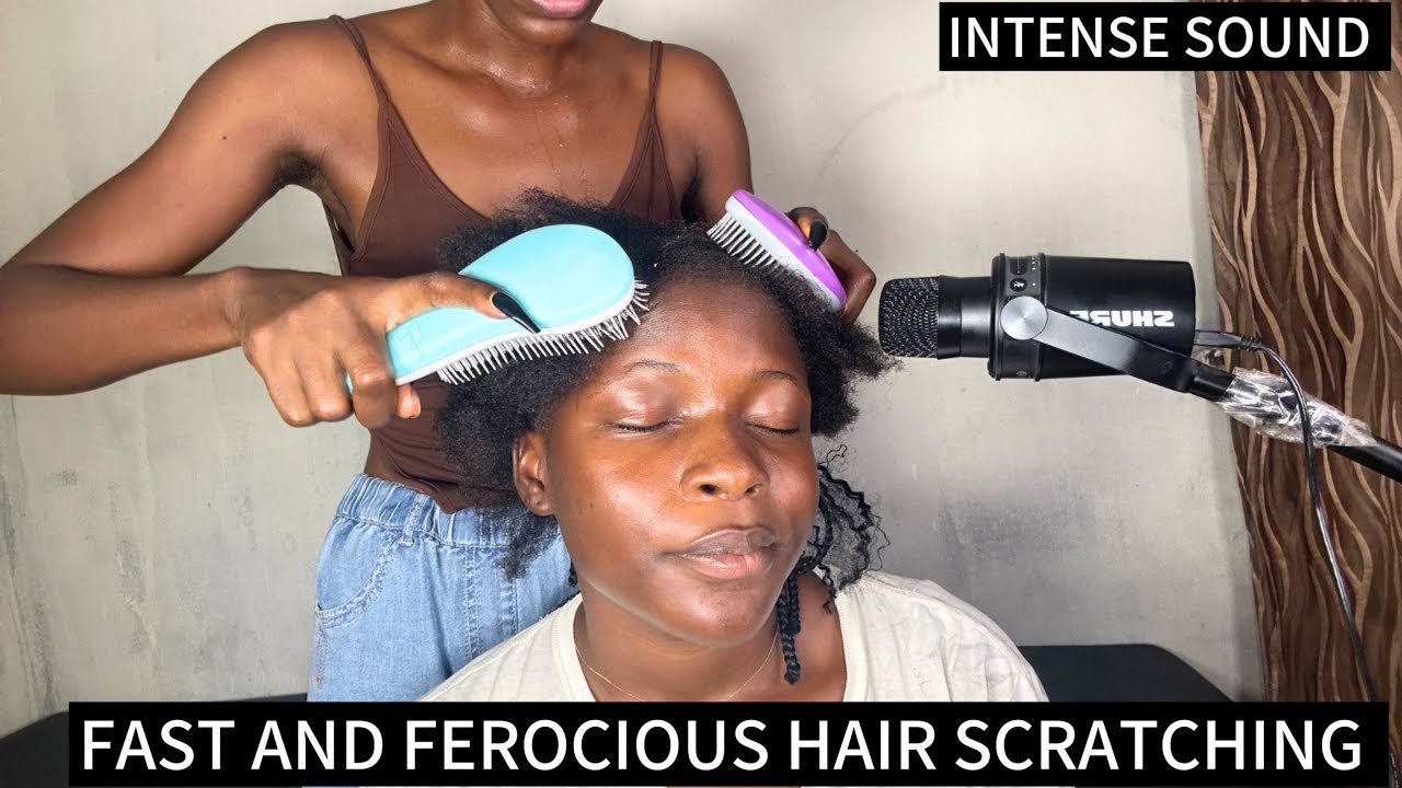 ASMR FAST AND AGGRESSIVE HEAD SCRATCHING,HAIR OILING,SCALP MASSAGE ...