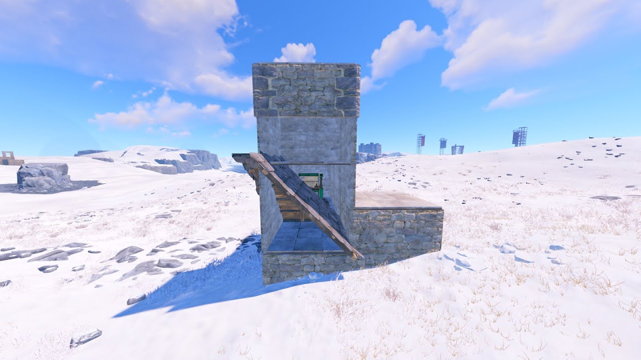 Rust How To Build Roof Bunker - YouTube