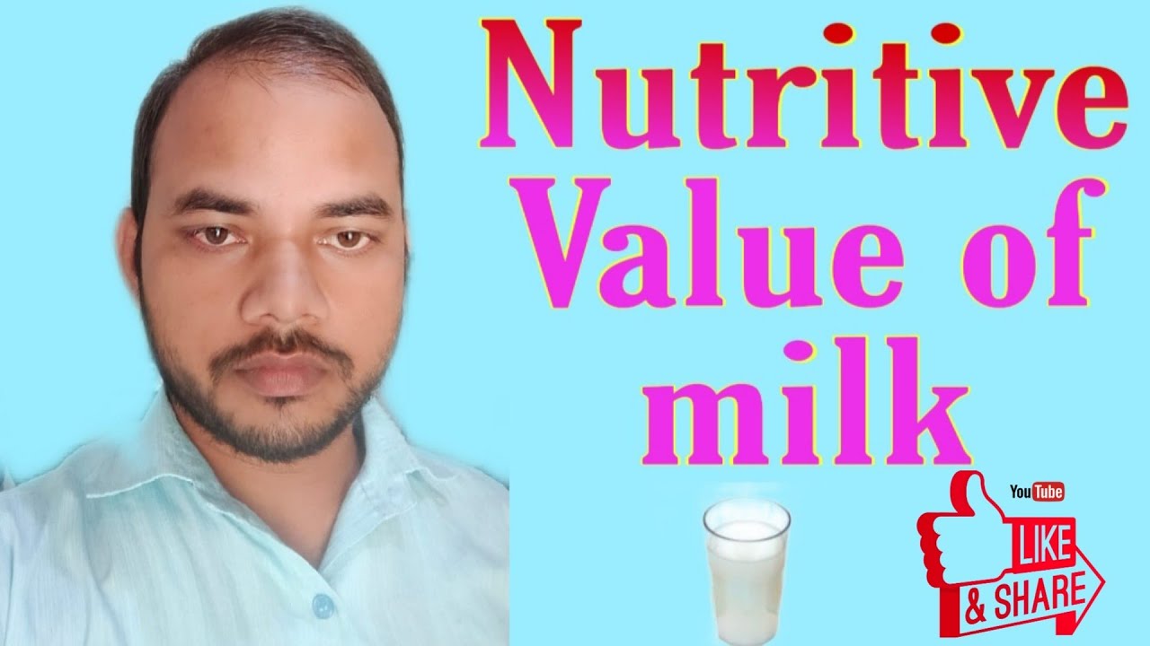 Nutritive Value of milk - YouTube