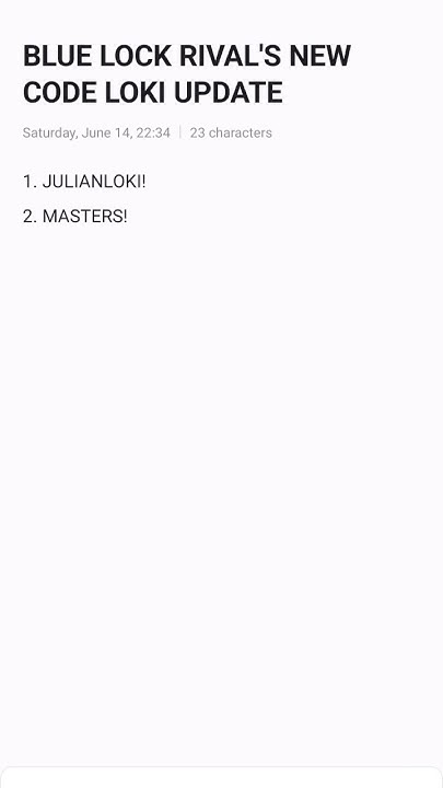 BLUE LOCK RIVAL'S NEW CODES! LOKI UPDATE! #roblox #bluelockrivals - YouTube