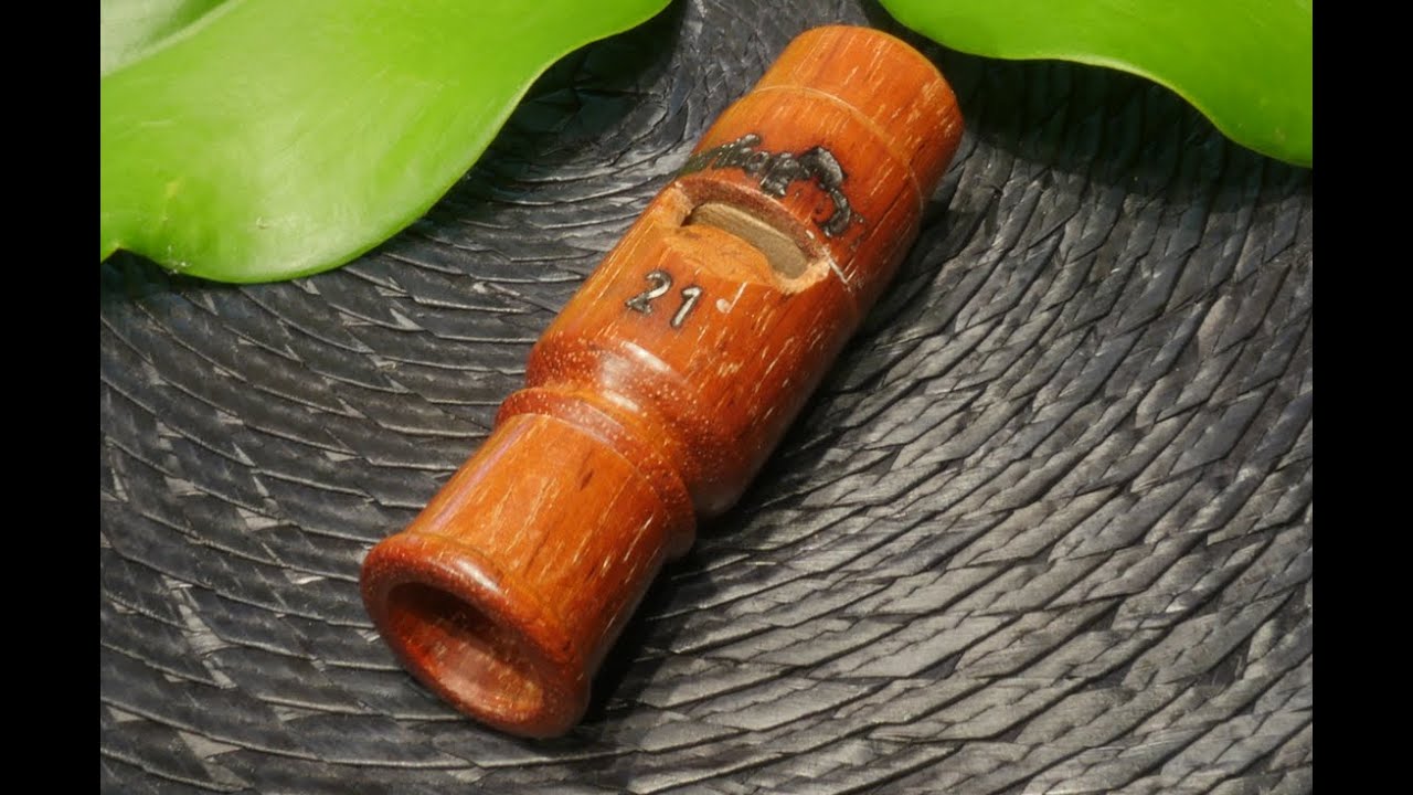 SOLID BRAZILIAN ROSEWOOD SAMBA/BIRD CALL WHISTLE #21 - YouTube