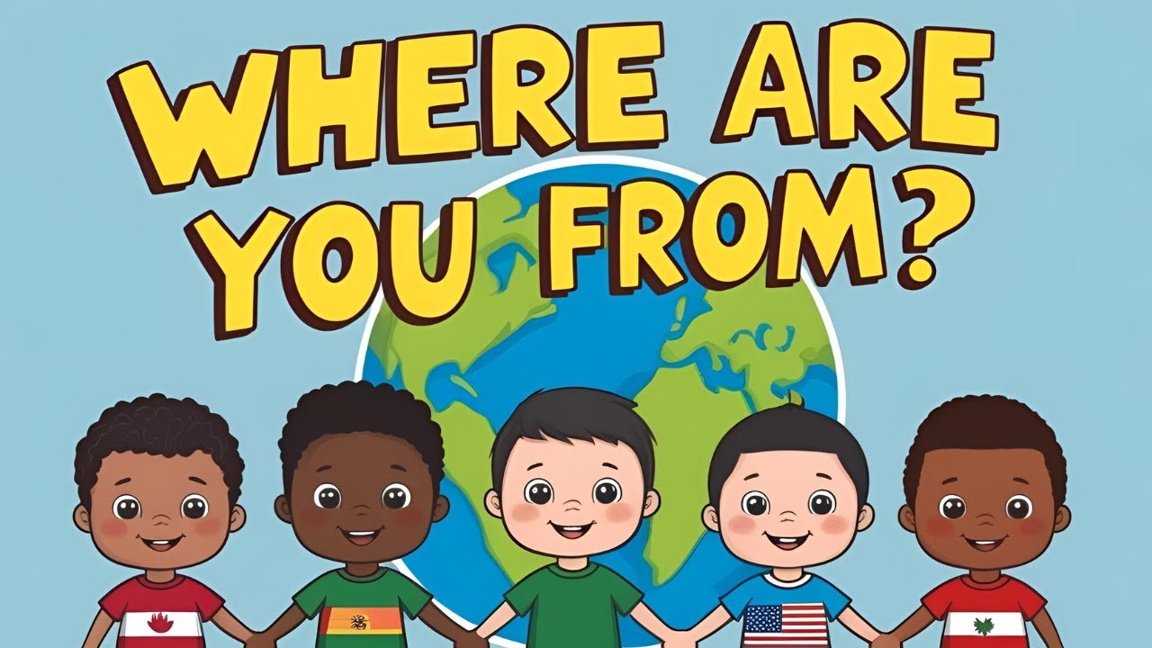 "Where Are You From? 🕊️ | Educational Song for Kids | Learn English ...