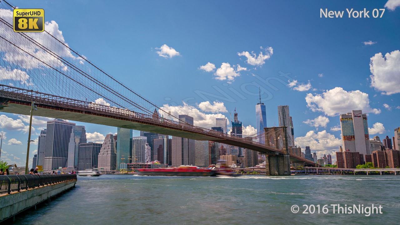 8K STOCK VIDEO. New York. Real time, time lapse, hyperlapse, pan camera ...