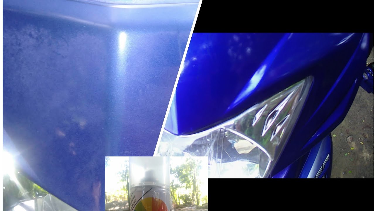 Paano mag respray ng clear coat sa motorcycle parts - YouTube