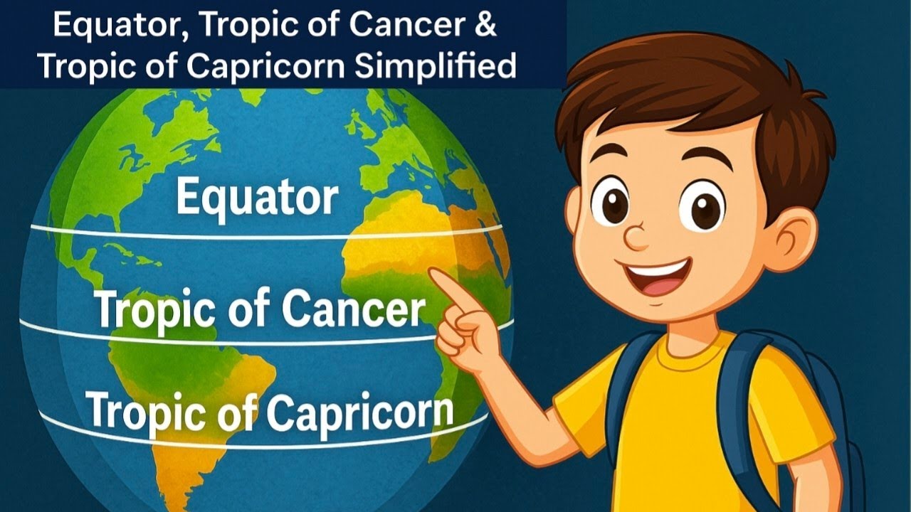 STD - 6 to 12 - Equator, Tropic of Cancer & Tropic of Capricorn ...