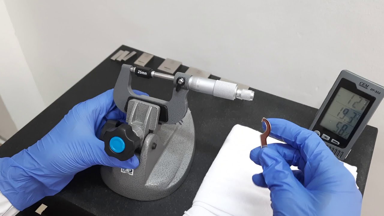 Eliminación de rebabas y ajuste de cero Tornillo Micrométrico - YouTube