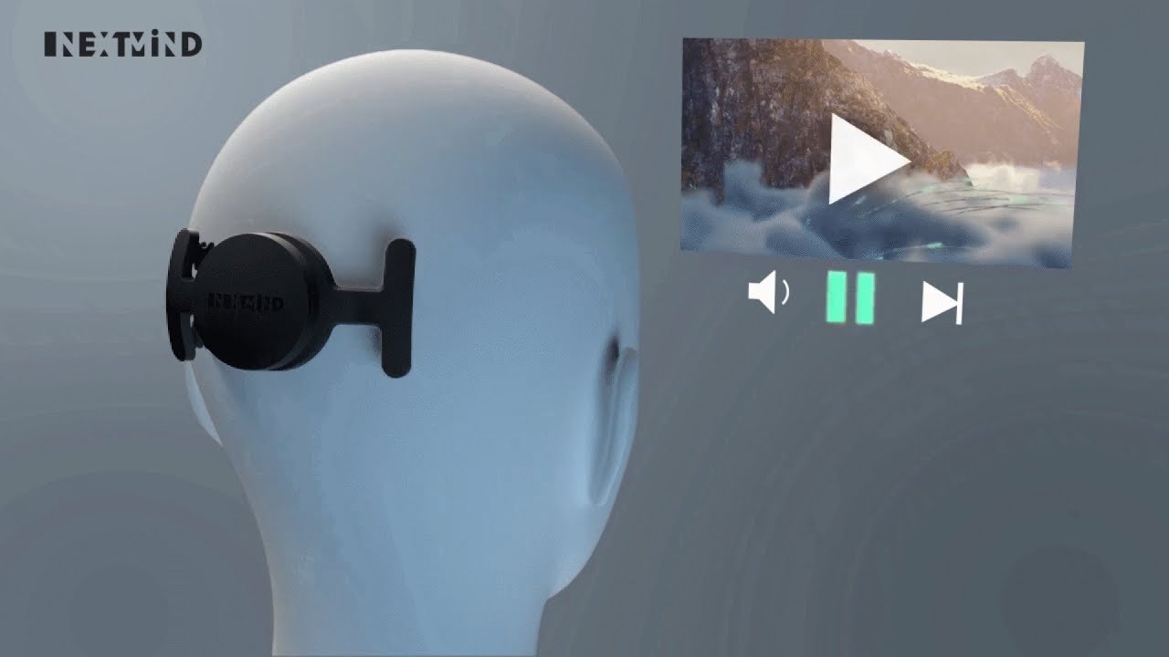 NextMind headset for controlling the power of thought - YouTube