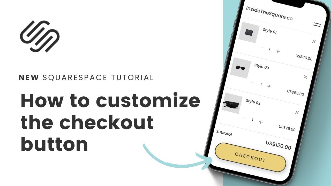 How To Customize The Checkout Button In Squarespace Including A Hover Effect Free Squarespace