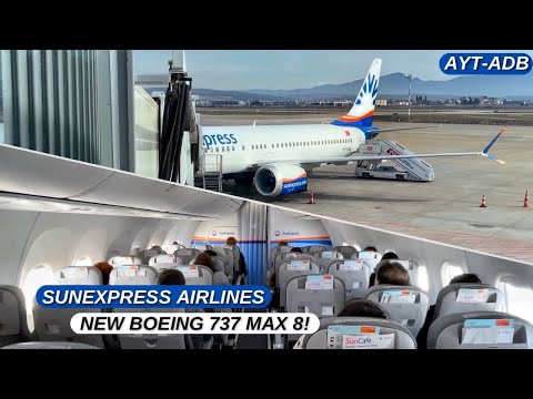 4K TRIP REPORT | SUNEXPRESS Boeing 737 MAX 8 ECONOMY CLASS | Antalya - Izmir