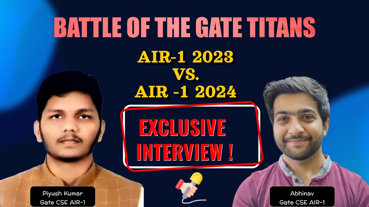 AIR-1 VS AIR-1 | FULL DETAILS | GATE ASPIRANTS | MUST WATCH | 100 % ...