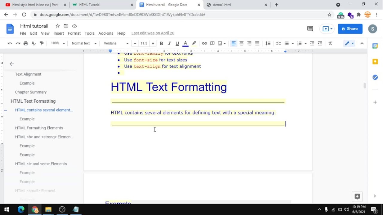 Html Text Formatting Html Tags Part 8 Html Tutorial For 9365