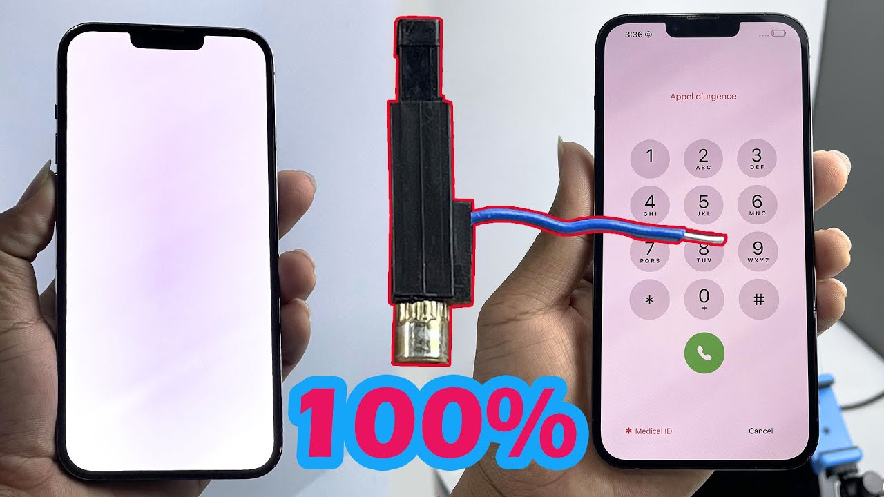 How To Fix iPhone 13 Pro Max White Screen Fix By Electric igniter ...