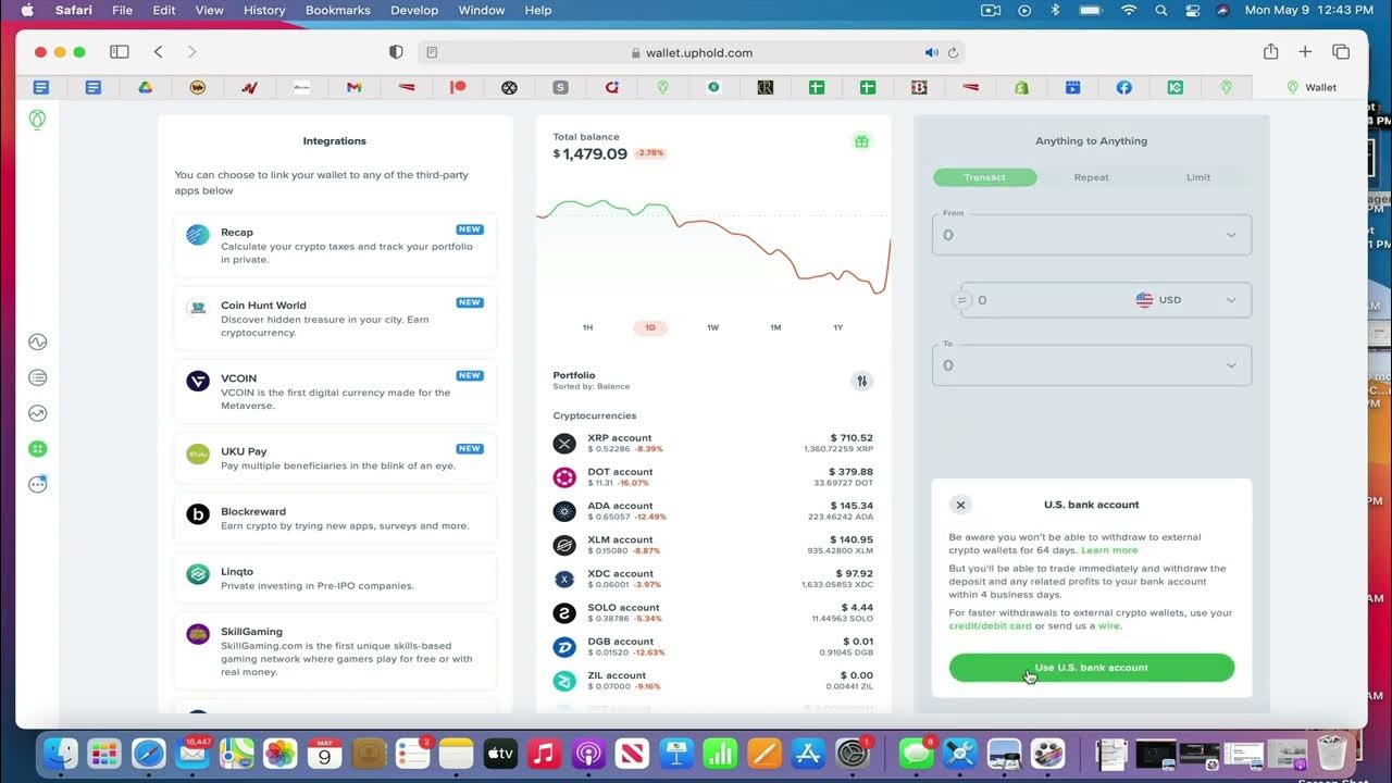 How to buy XRP and XDC on Uphold exchange - YouTube