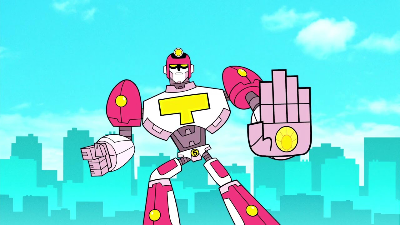 Teen Titans Go! en Francais La jambe gauche du robot géant - YouTube