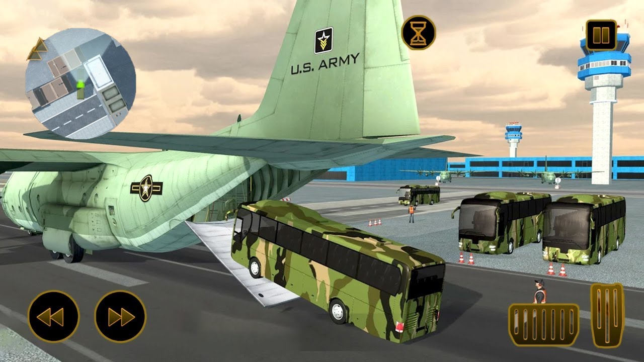 Cargo Plane Army Coach Bus Simulator (by Real Games Studio) Android ...