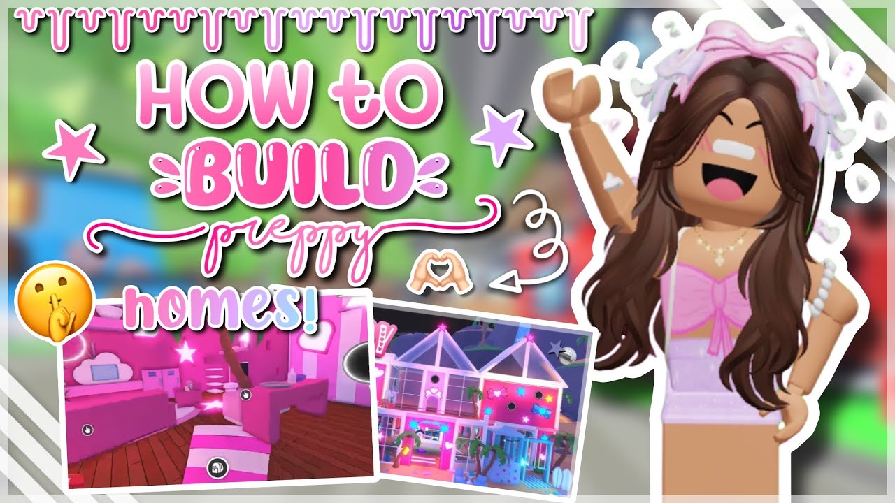 How to build PREPPY HOUSES in Adopt me! ★ 🤯 - YouTube