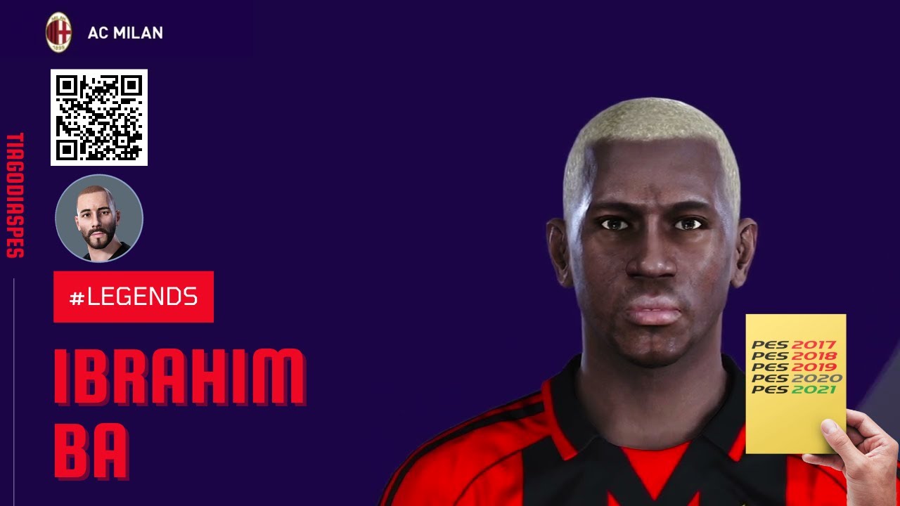 Ibrahim Ba @TiagoDiasPES (AC Milan, Bordeaux, Le Havre, Marseille) Face ...