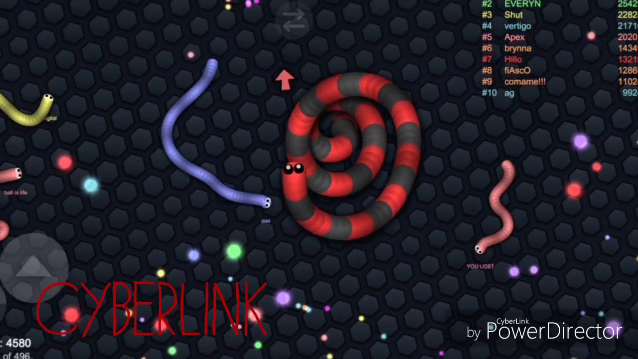Slither.io Hack Slithering Around The Hole Map slither.io gameplay #6th ...