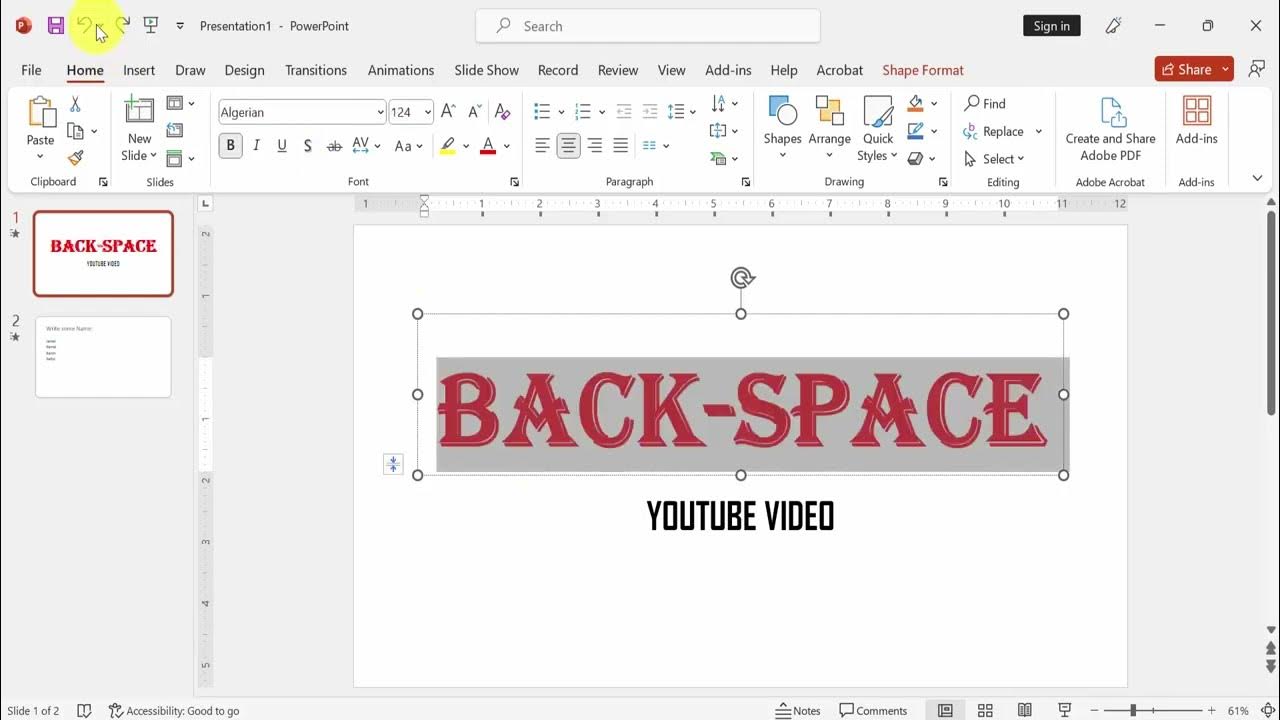 How to remove clear formatting in PowerPoint - YouTube
