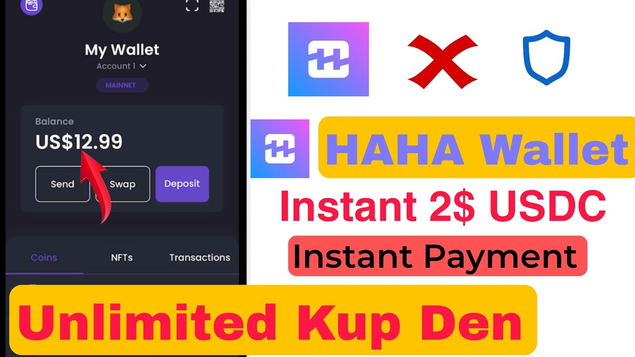 2$ USDC INSTANT|| Haha Wallet || Instant Loot Offer || Live Payment ...