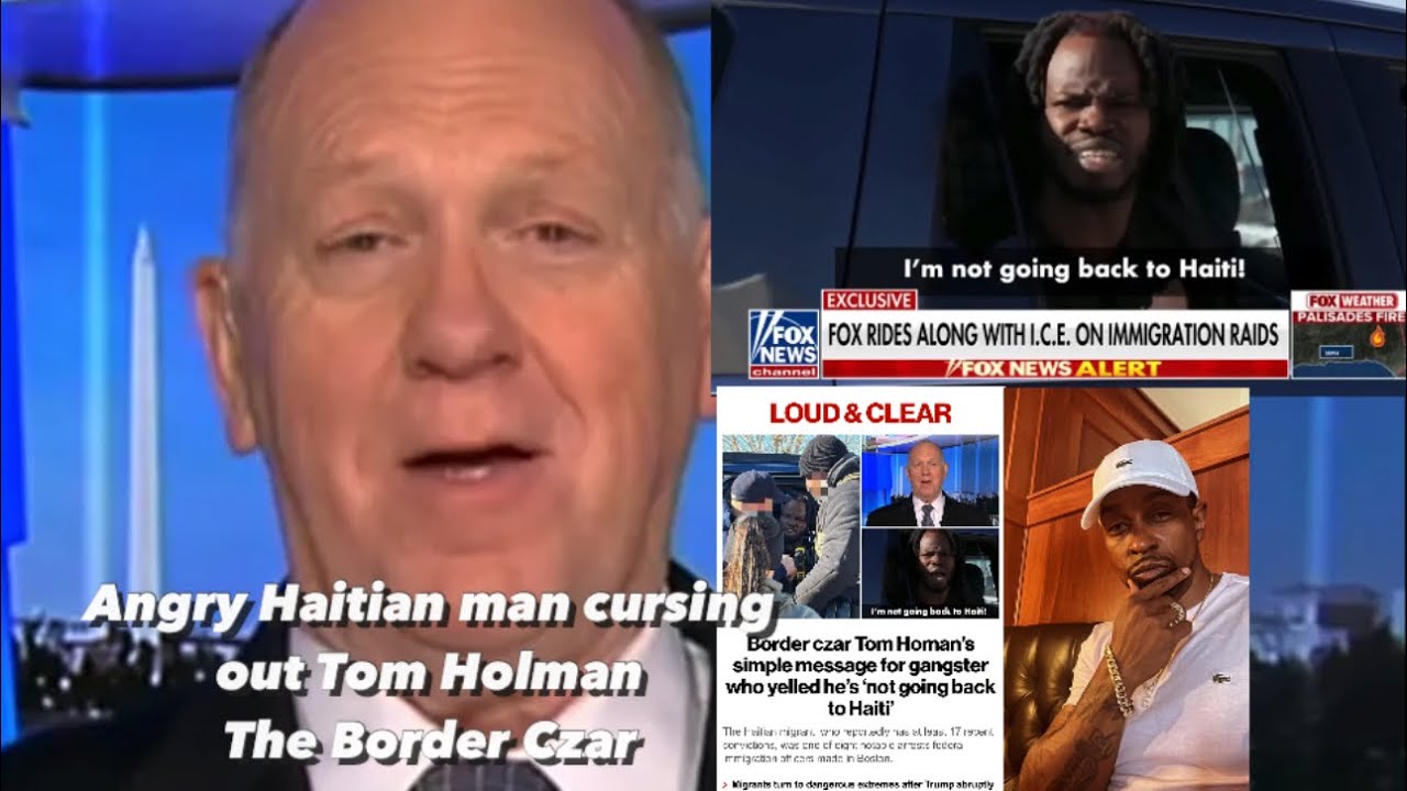 Angry Haitian man, cursing out the Border Czar Tom Holman in New York ...