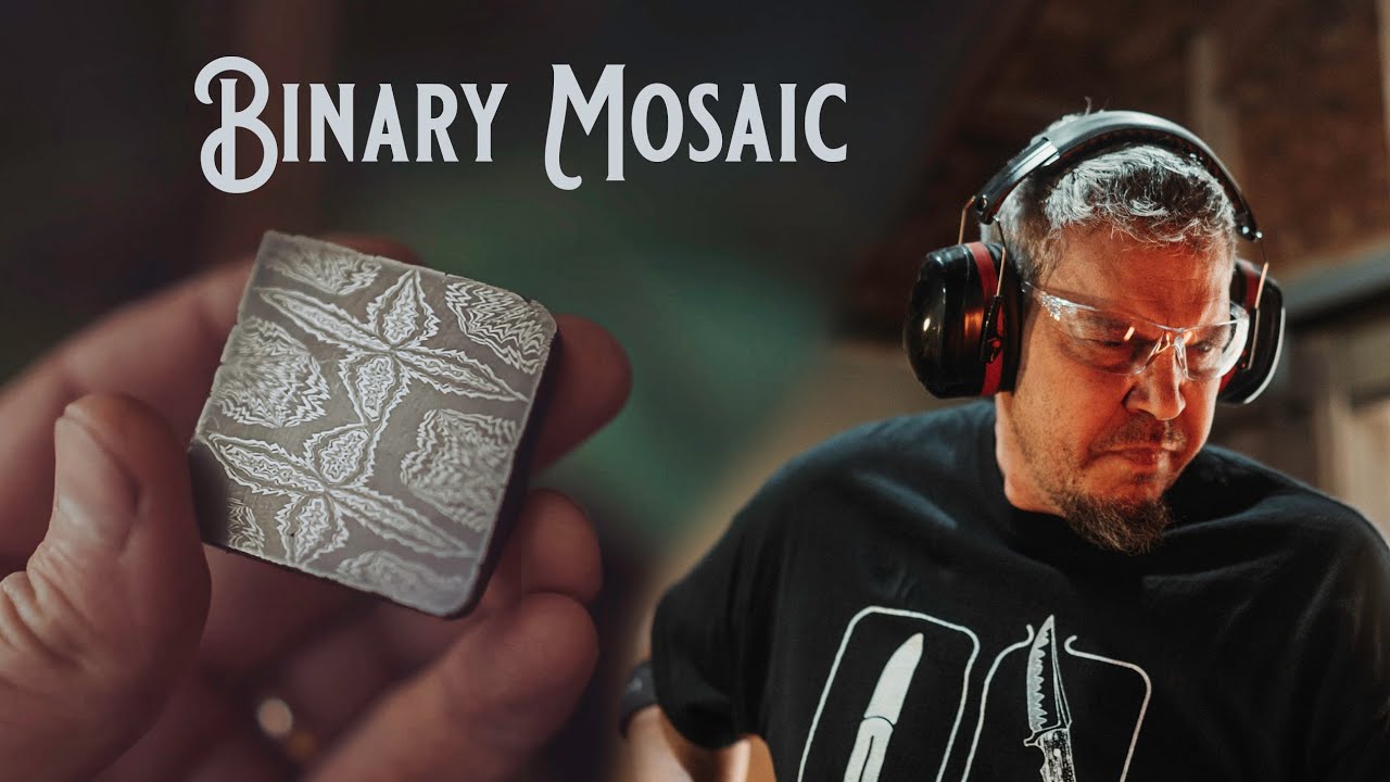 Making Mosaic Damascus with Burt Foster- FOSTER x HAALAND collab Part 1 ...