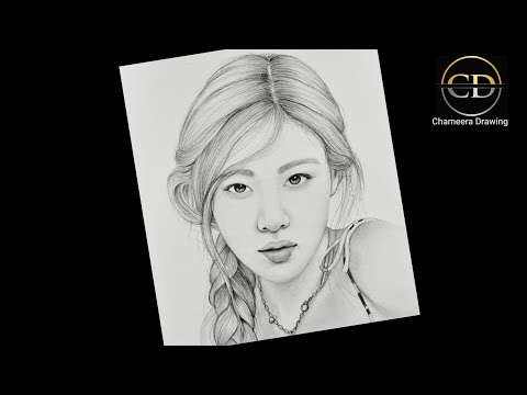 How to draw a BLACK PINK \