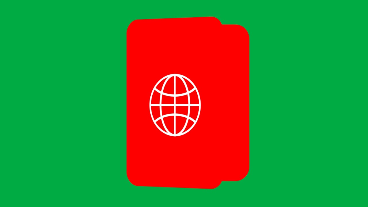 Passport Green Screen - YouTube