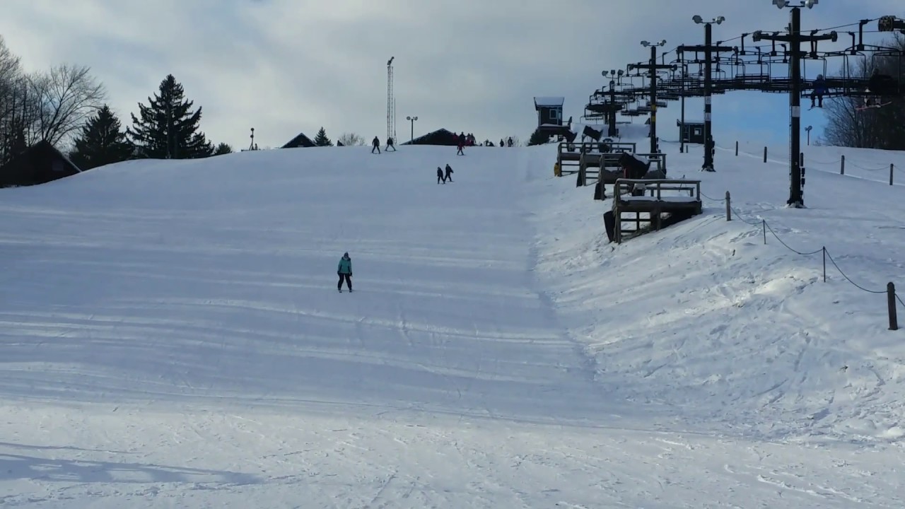 Snow bunny on skis - YouTube