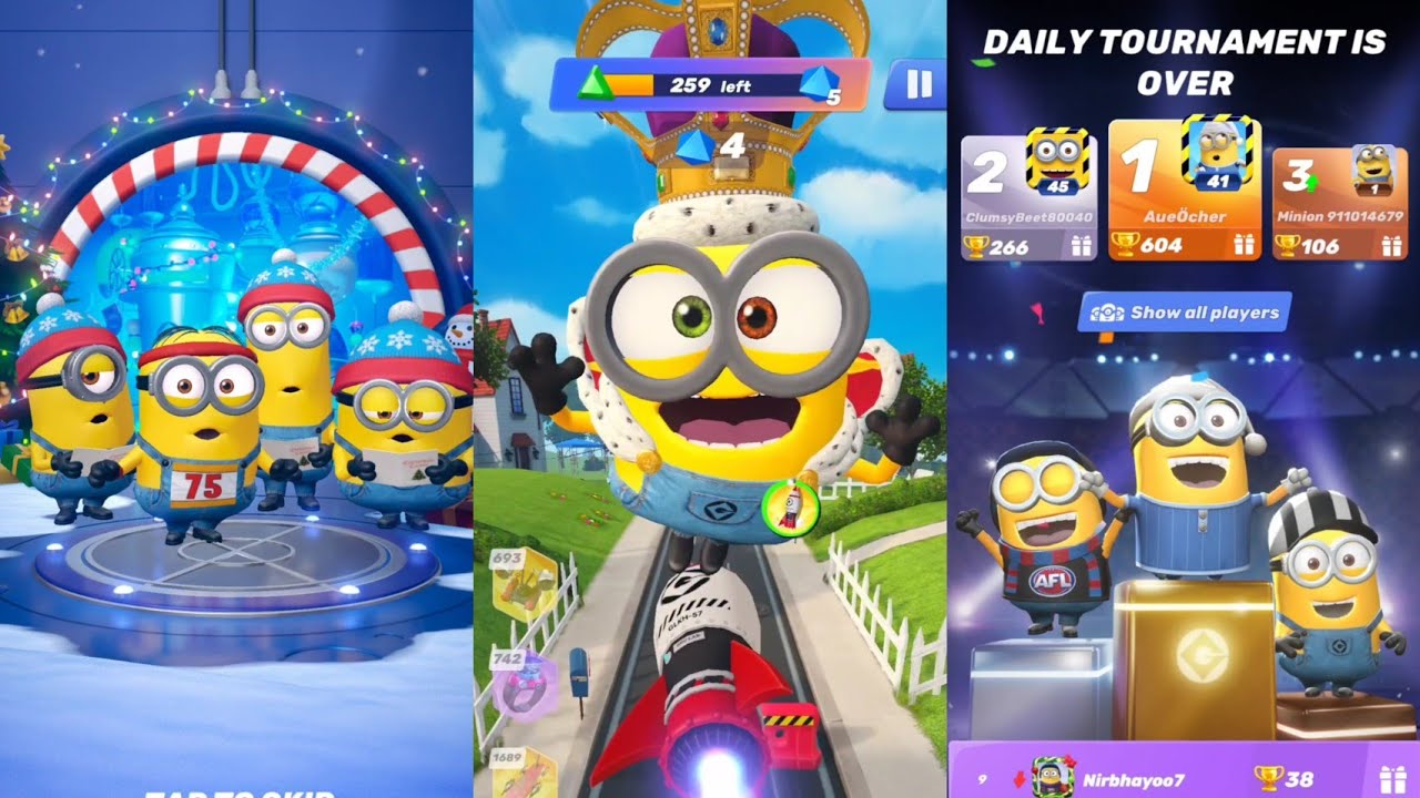 King Bob vs Jellyfish Stuart vs AVL Suit | New Minion rush | - YouTube