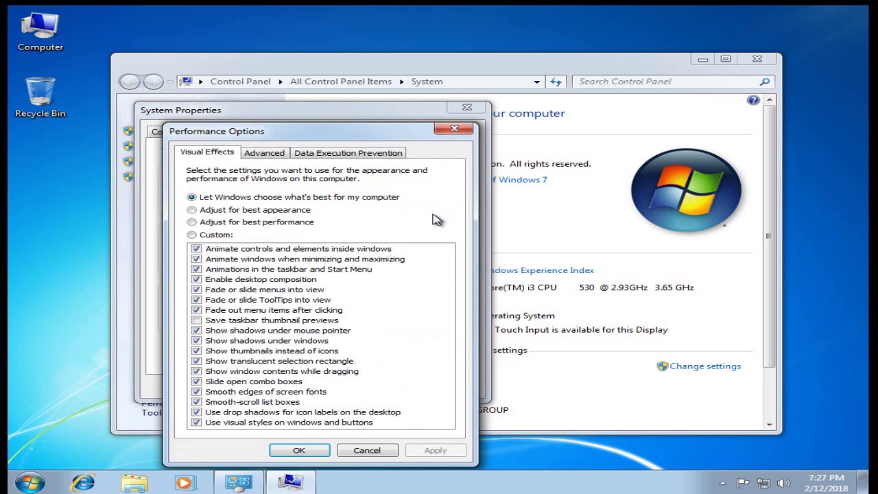 Increase Windows 7 Performance - YouTube
