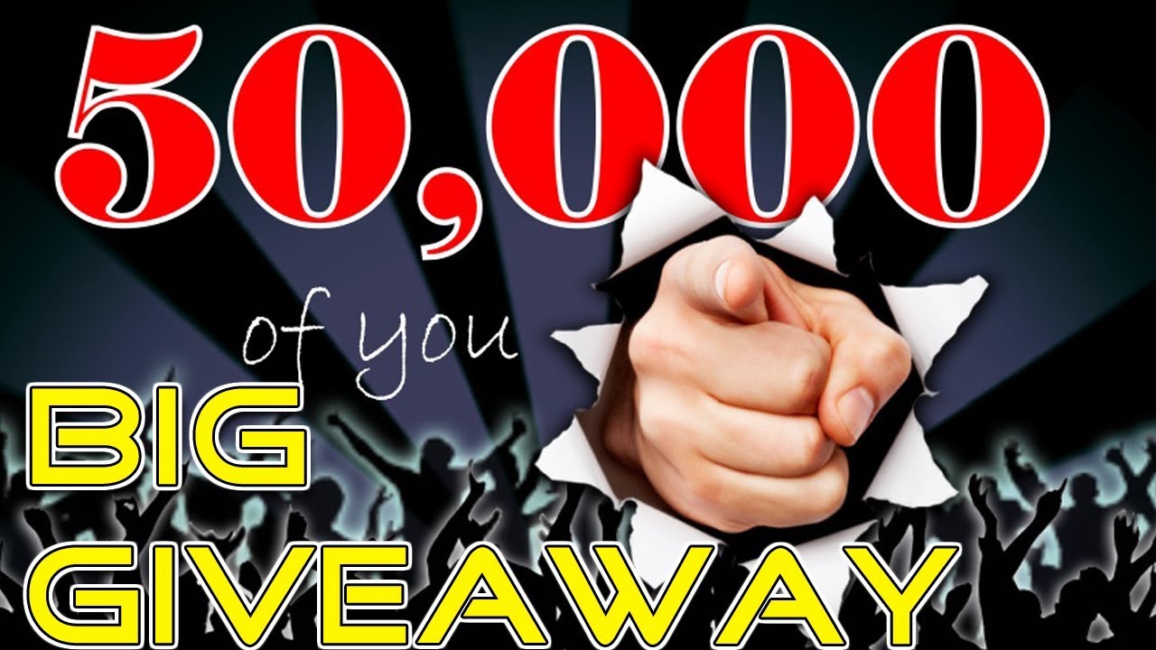 Big Giveaway Contest - 3 Winners! (50K Subs Appreciation) - YouTube