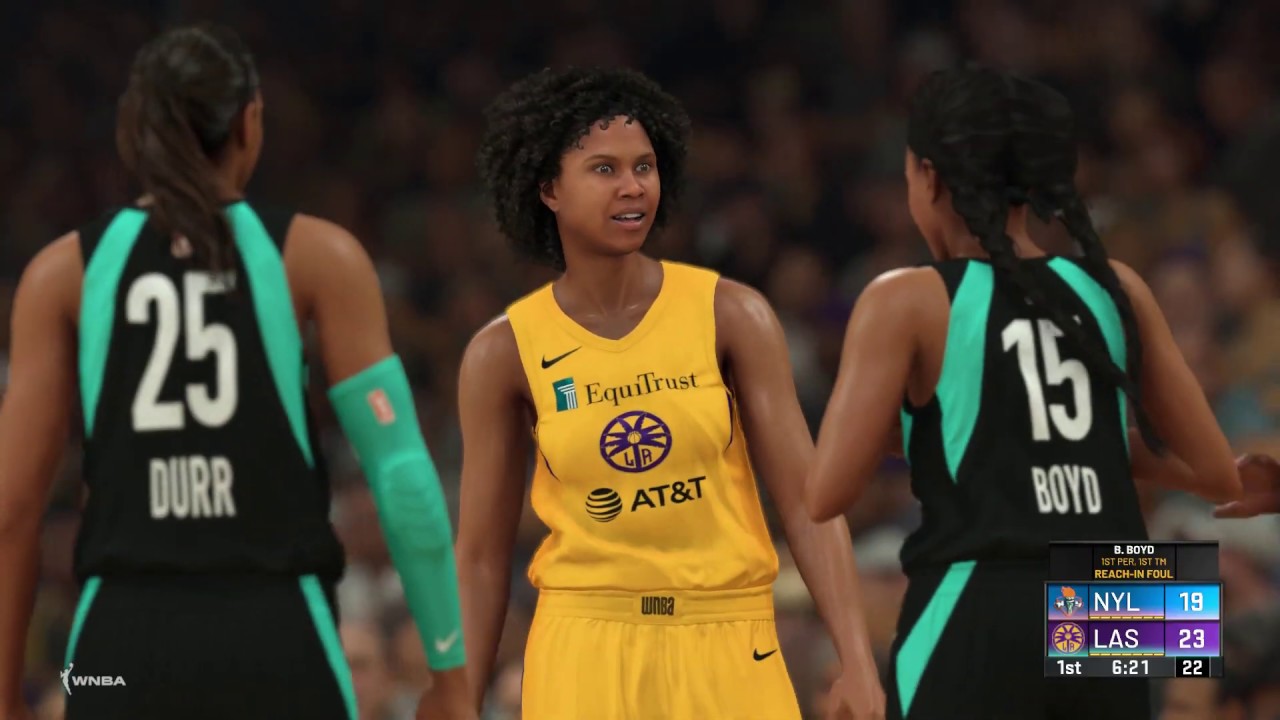 NBA 2K20 (WNBA) - New York Liberty vs Los Angeles Sparks - YouTube