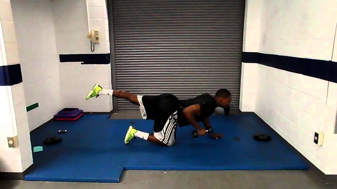 Single Arm Plank Tricep Extension - YouTube