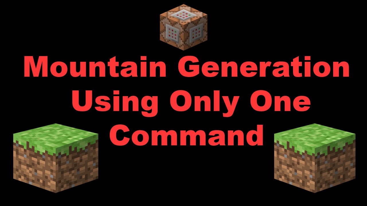 Minecraft - Mountain Generation Using Only One Command! - YouTube