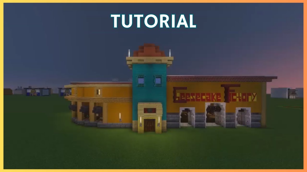 How To Make Cheesecake Factory! (Minecraft Tutorial) - YouTube