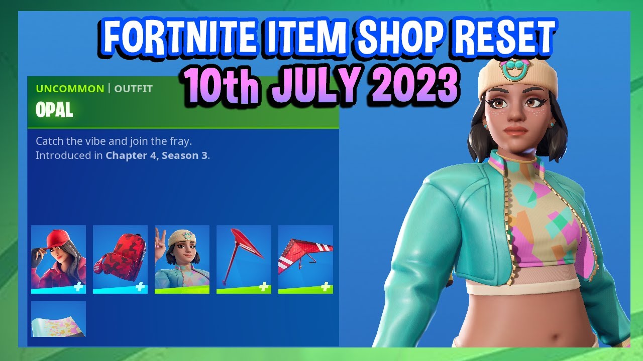 *NEW* OPAL OUTFIT & BUNDLE! (Fortnite Item Shop Reset 10th July 2023 ...
